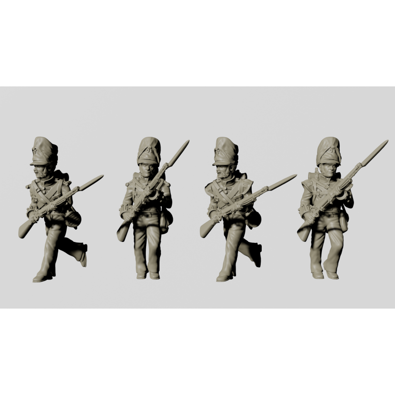 British Line Infantry,Covered Shako (centre and Flanks)