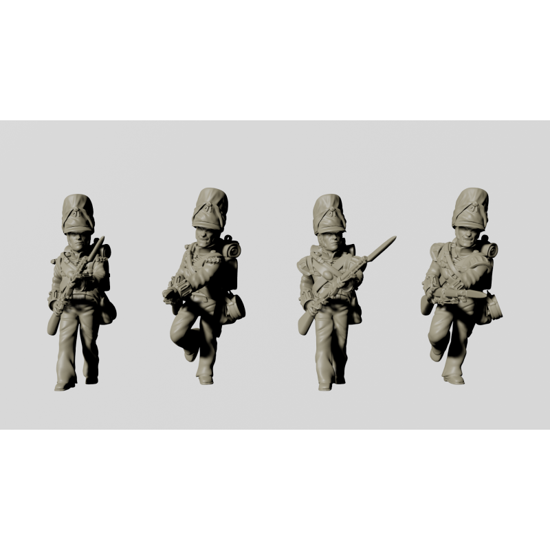 British Line Infantry,Covered Shako (centre and Flanks)