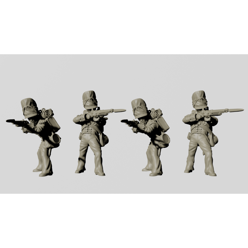 British Line Infantry,Covered Shako (centre and Flanks)