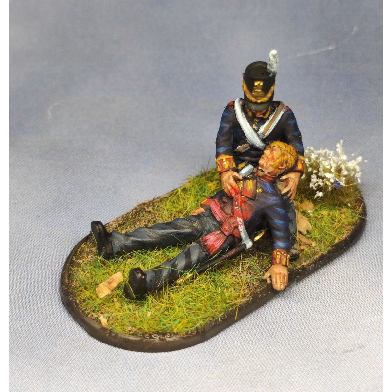 British Soldier Assiting Officer