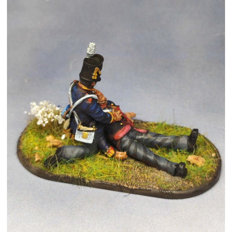 British Soldier Assiting Officer